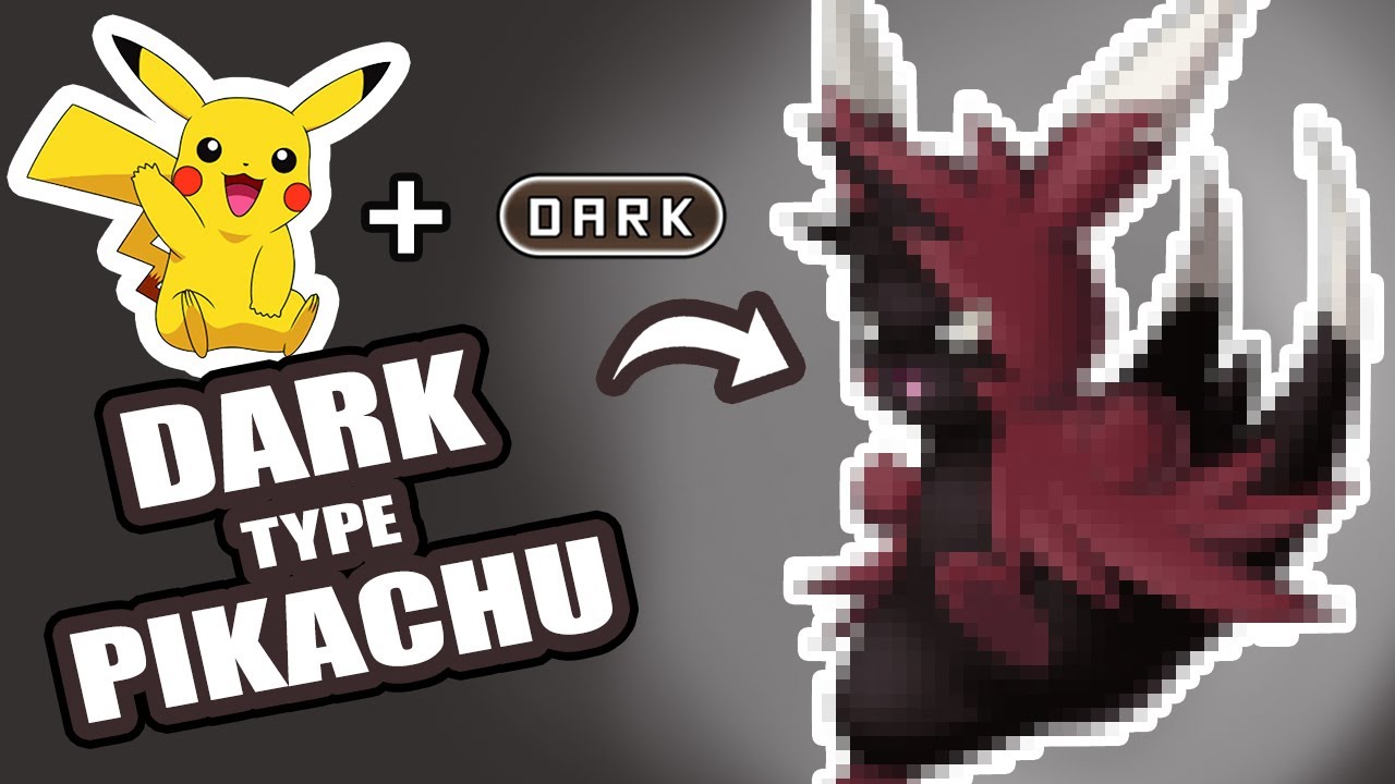 Designing a DARK TYPE PIKACHU - Pokemon Type Swap - YouTube