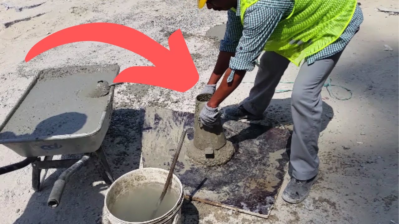 Concrete Test by Slump Flow - YouTube