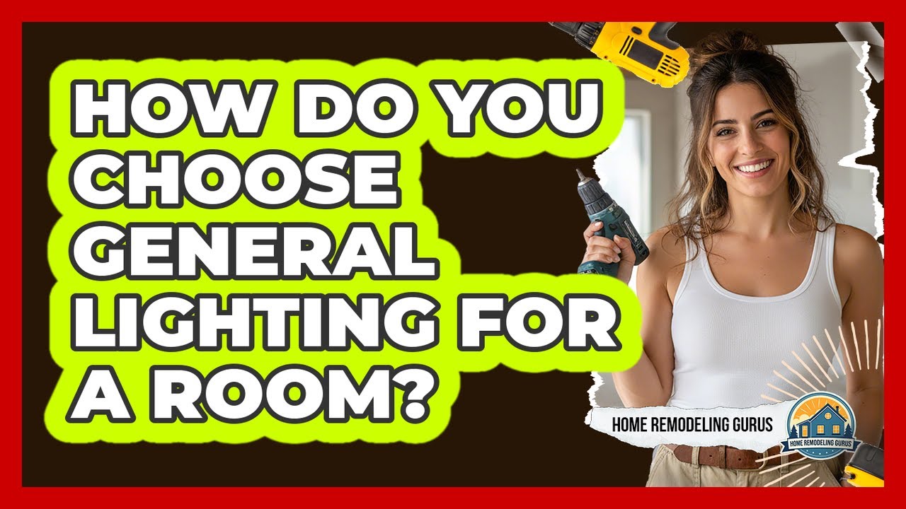 How Do You Choose General Lighting For A Room? - YouTube
