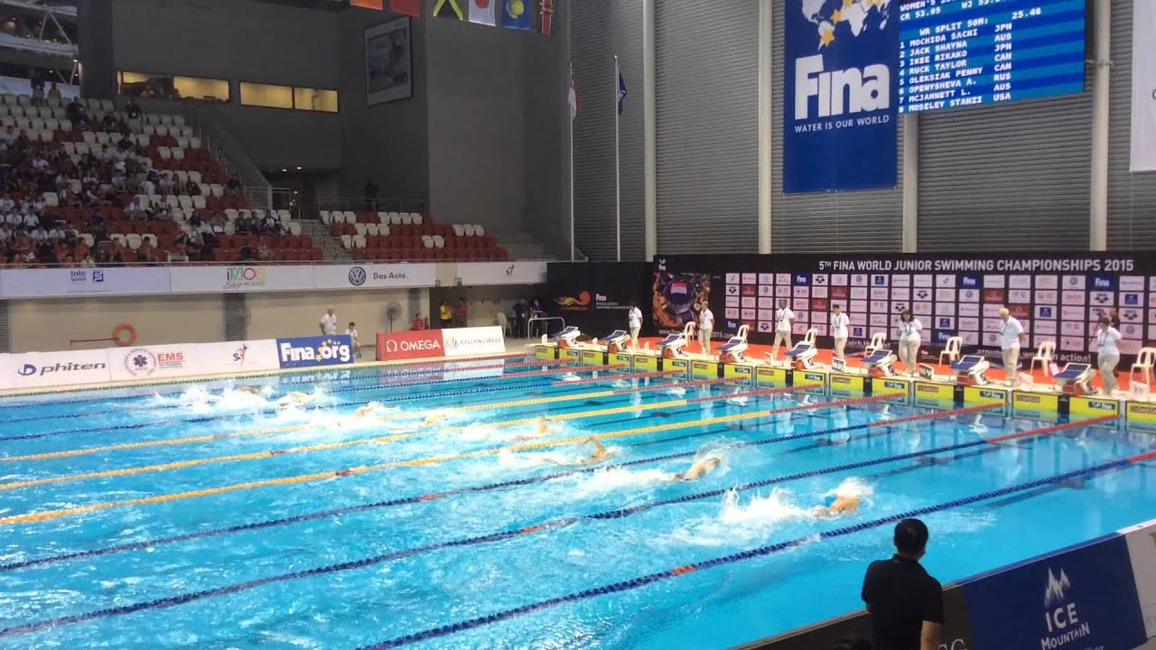 World Juniors--T Ruck 100 Free Finals - YouTube