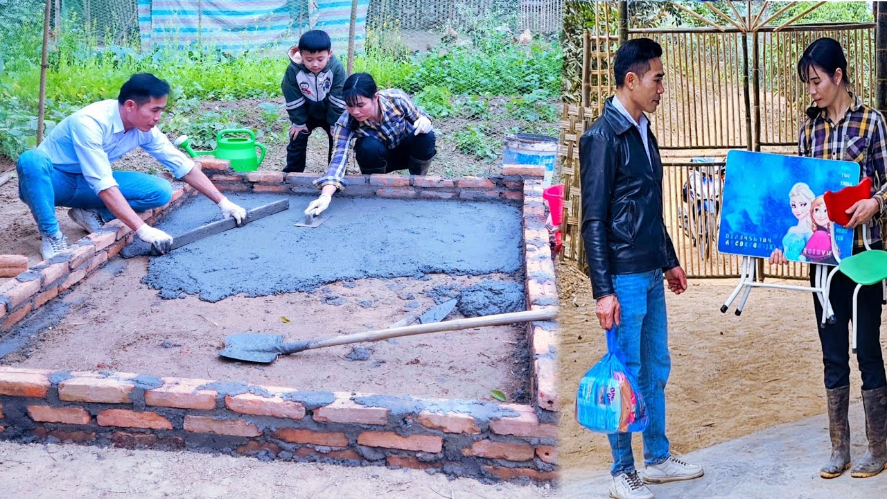 A kind man unexpectedly helps a single mother's pig pen project _ Ly ...