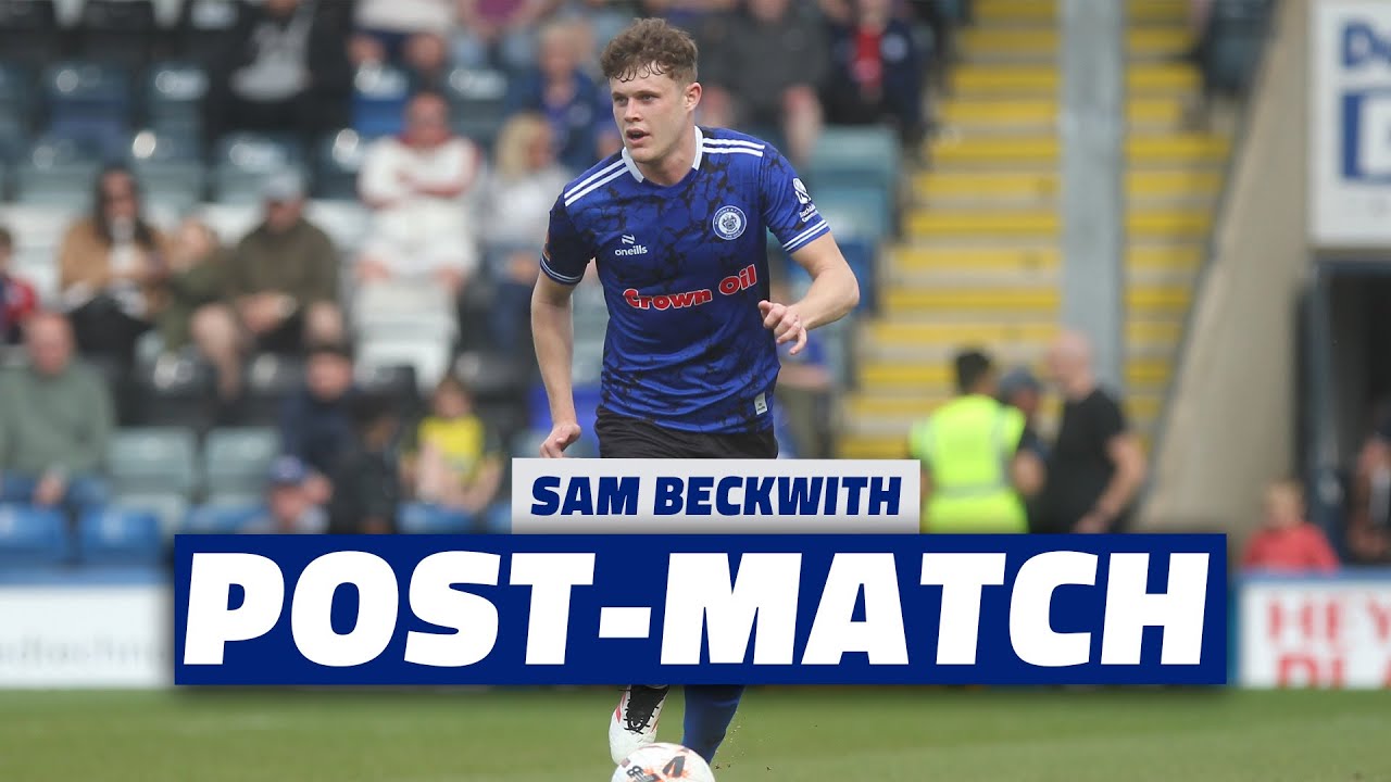 Sam Beckwith On Home Victory & Clean Sheet - YouTube