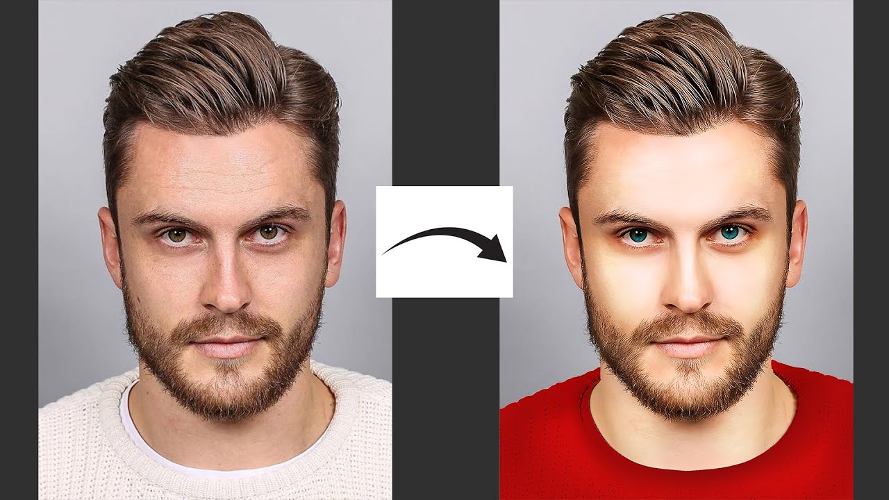 Face retouching in Photoshop / Photoshop tutorial - YouTube