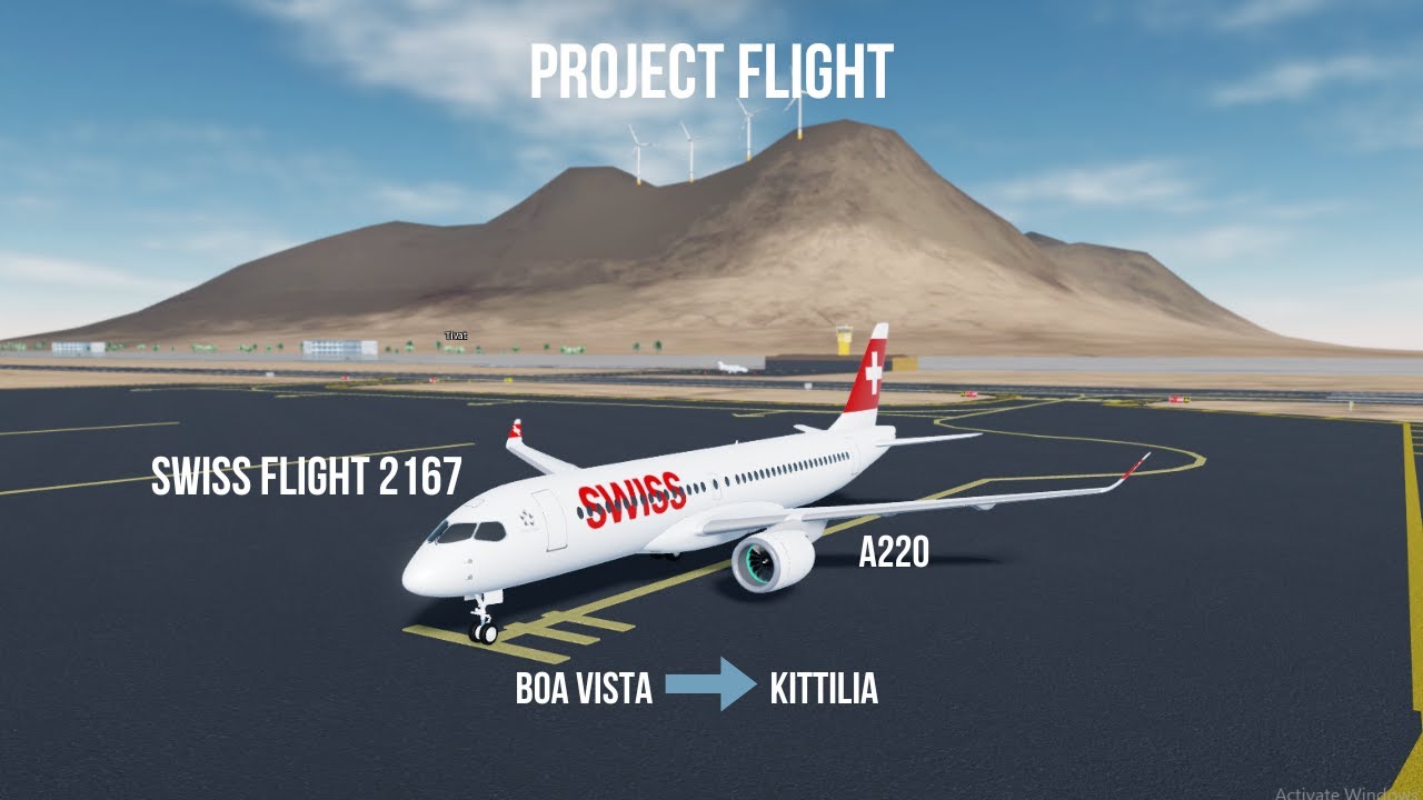 Project Flight (Swiss Flight) A220 - YouTube