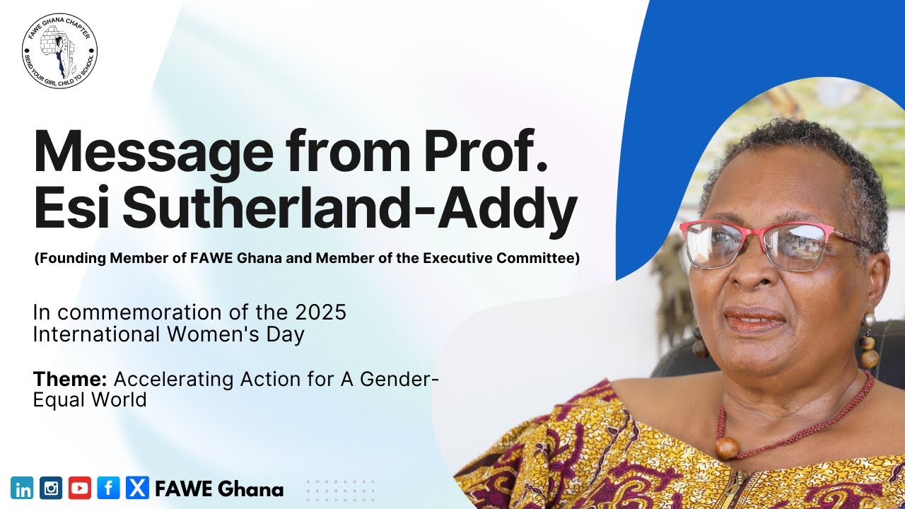Message from Prof. Esi Sutherland-Addy: Celebrating International Women ...