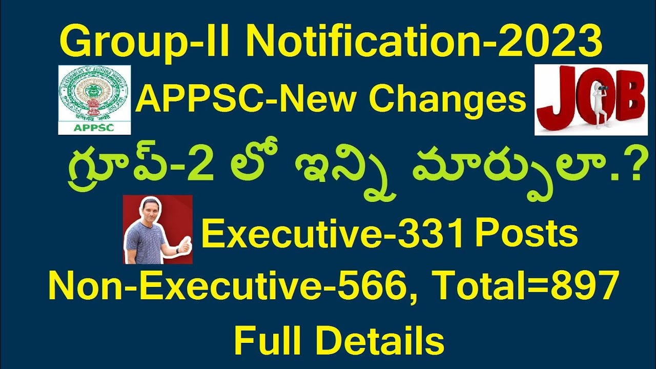 Latest Group-2 Notification|APPSC|897 Posts|Jobs|New Changes| - YouTube