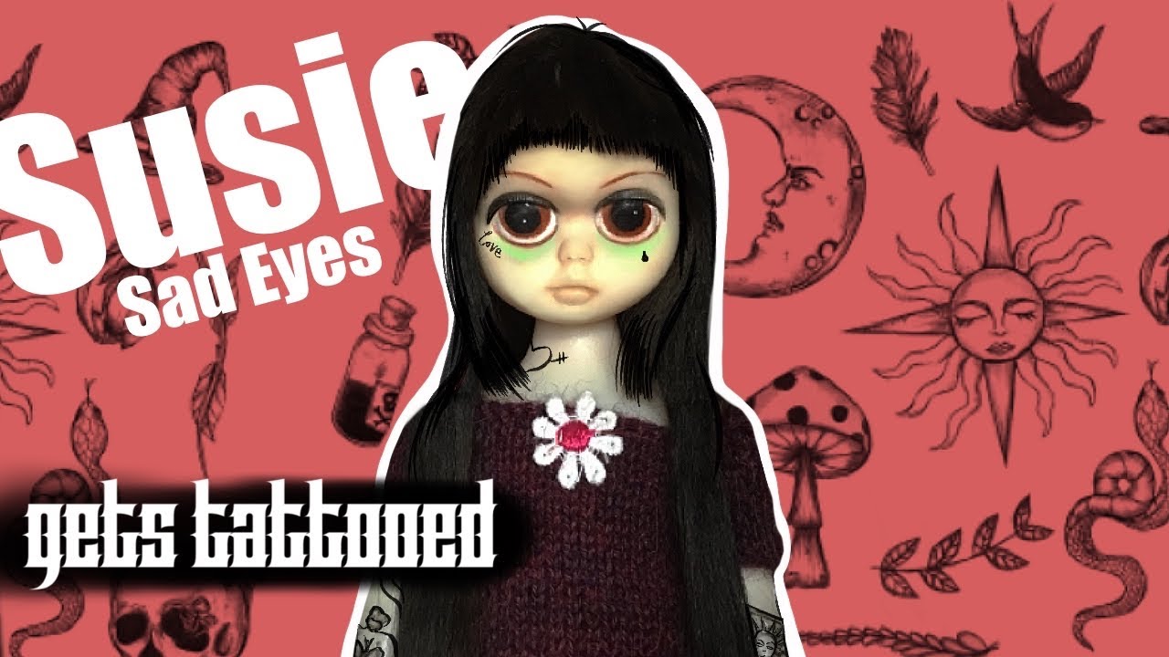 Restoring a 1960s 'Susie Sad Eyes' Doll - Gothic transformation - YouTube