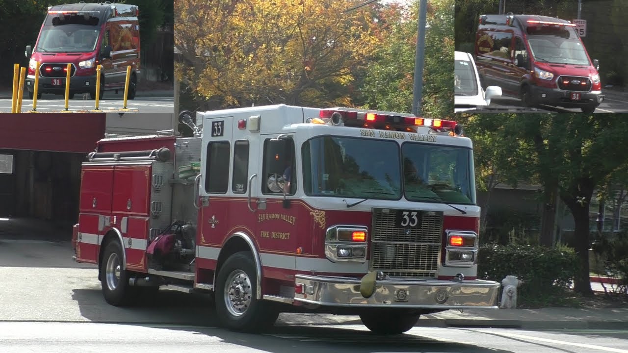 *FIRST CATCH* San Ramon Valley Fire Protection Dist. Engine 33, & SR31 ...