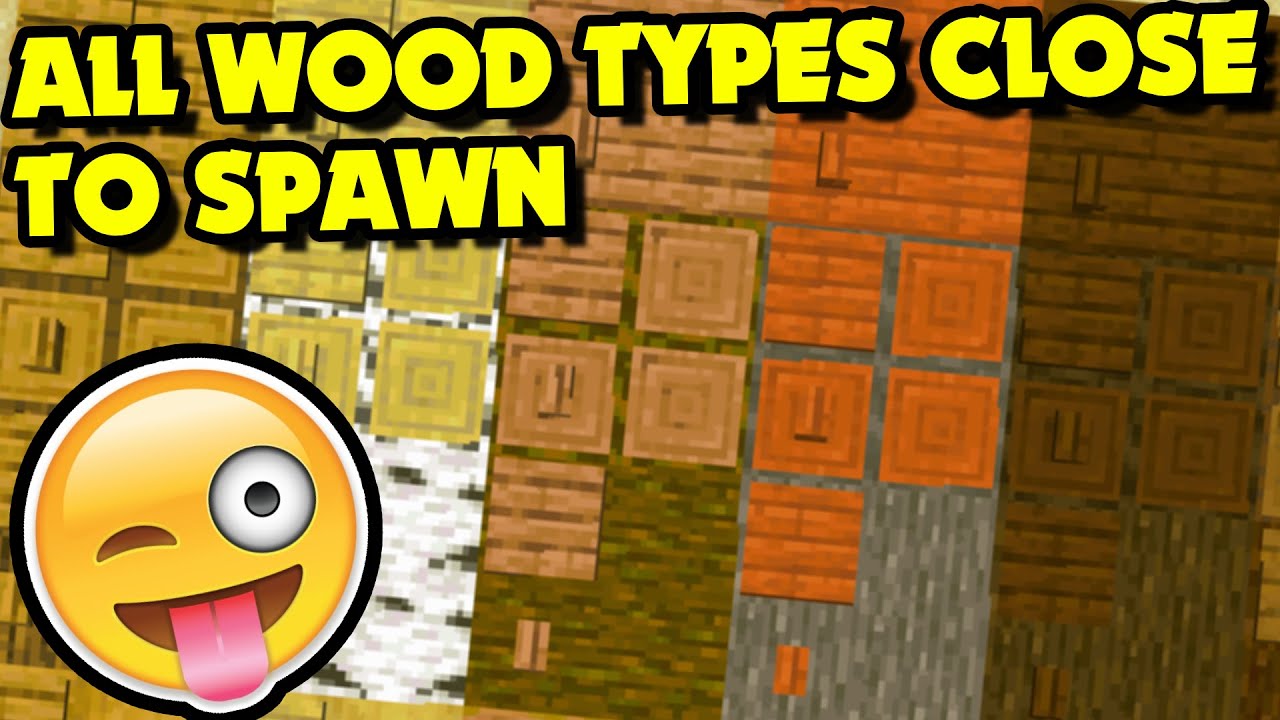 All WOOD TYPES Close To Spawn Seed (Minecraft Seed Showcase) - YouTube