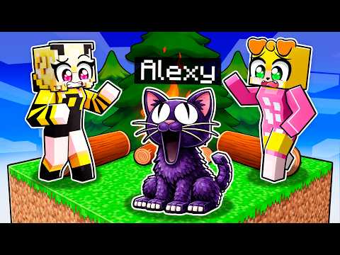 Jugando como BEBE GATO en UN CHUNK en Minecraft! 👶🐱
