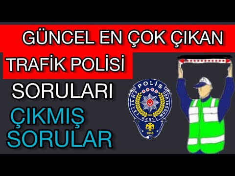 EHLİYET SINAVI TRAFİK POLİSİ SORULARINI ÇÖZÜYORUZ / TRAFİK DERSİ / TRAFİK SORULARI / TRAFİK POLİSİ