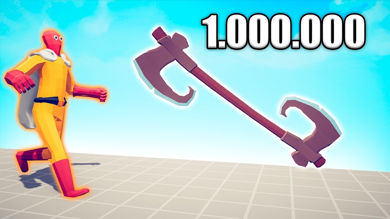 1.000.000 DAMAGE AXE THROWER vs UNITS - TABS | Totally Accurate Battle ...