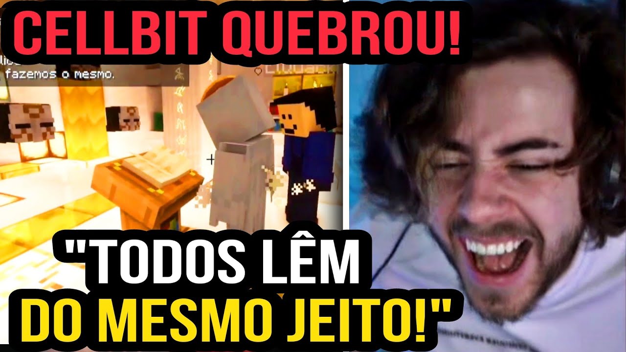 CELLBIT QUEBROU COM O RUBIUS FALANDO PORTUGUÊS 😂 | MINECRAFT QSMP - YouTube