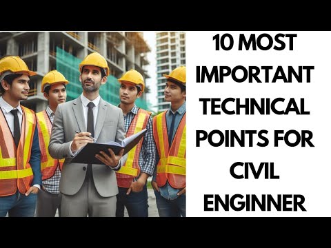 10 Most important points for civil engineer | technical points related ...
