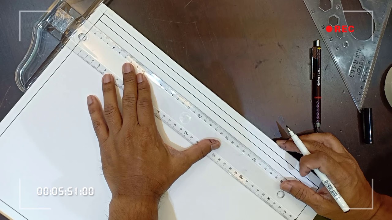 How To Draw a Drawing Title Block - YouTube