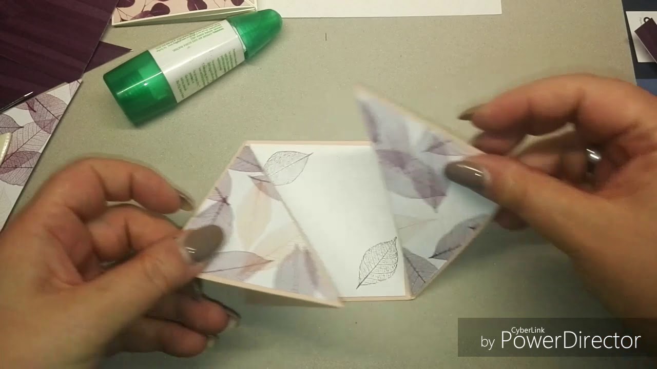 Triangle Tri Fold Card - YouTube