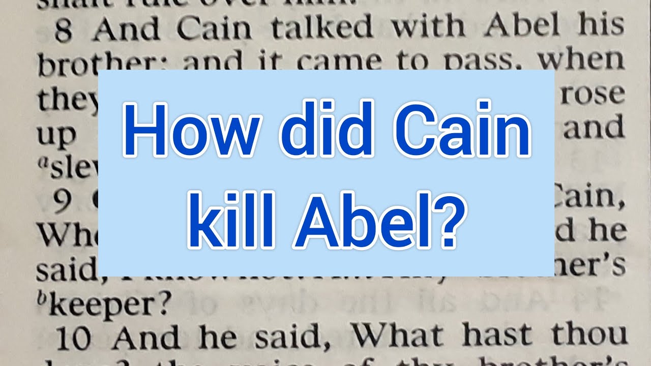 Cain & Able and the cursing of the ground. Genesis chapter 4 - YouTube