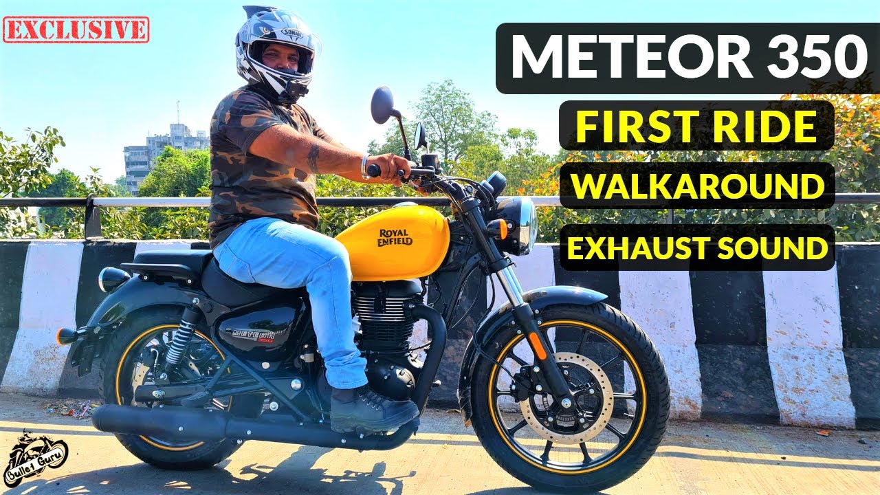 Royal Enfield METEOR 350 First Test Ride Review || Walkaround Features ...