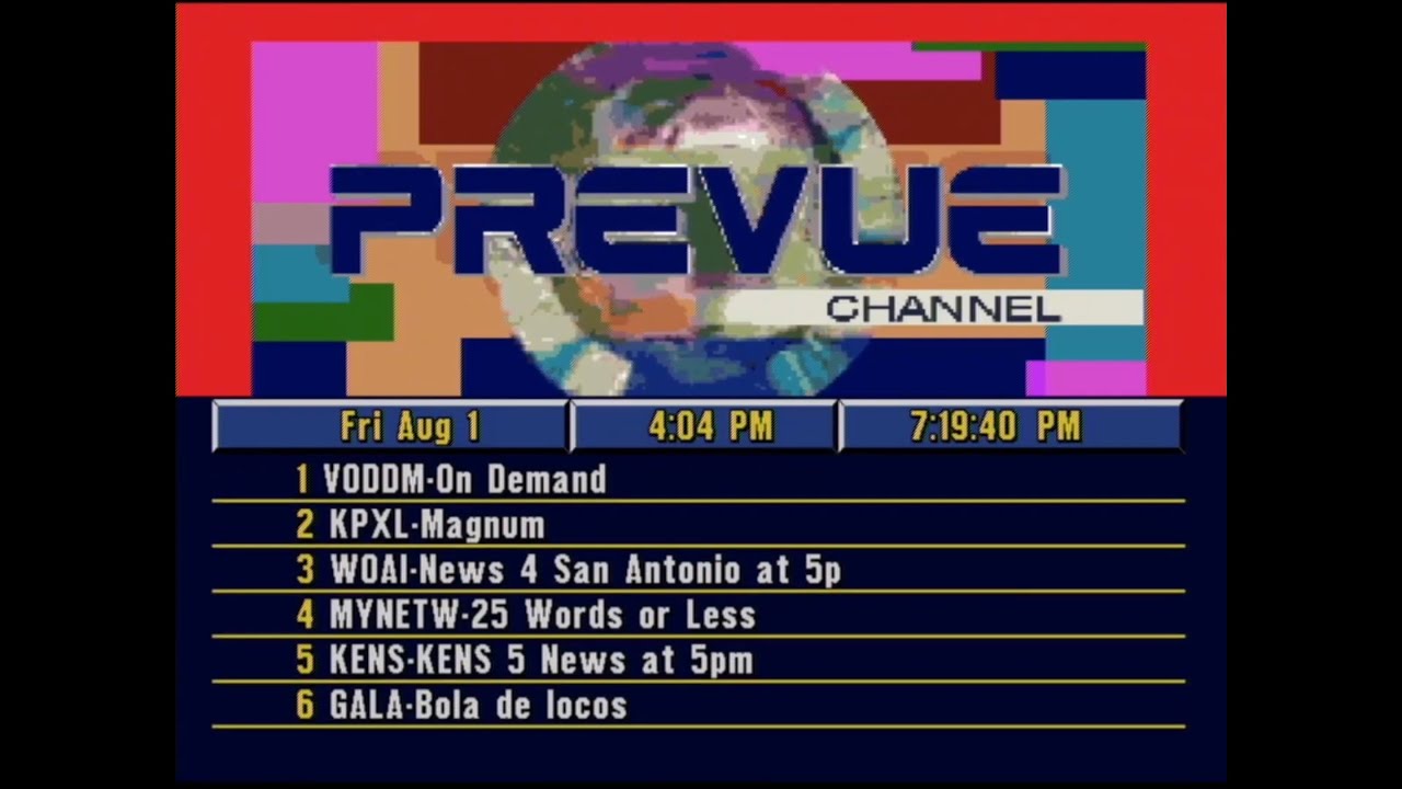 Prevue Guide (Prevue Channel) (7/31/25) - YouTube