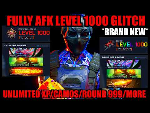 *NEW* FULLY AFK LEVEL 1000 GLITCH! UNLIMITED XP/CAMOS/ROUND 999! BO7 GLITCHES! BO7 ZOMBIES GLITCH!