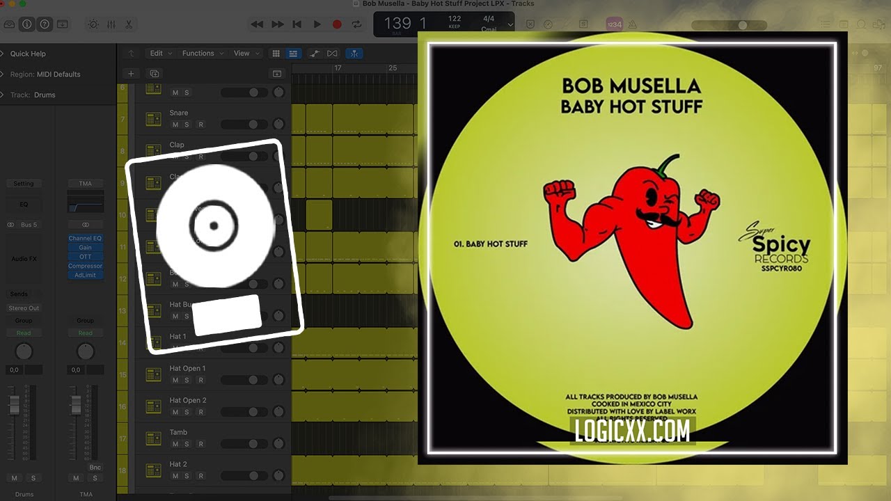 Bob Musella - Baby Hot Stuff (Logic Pro Remake) - YouTube