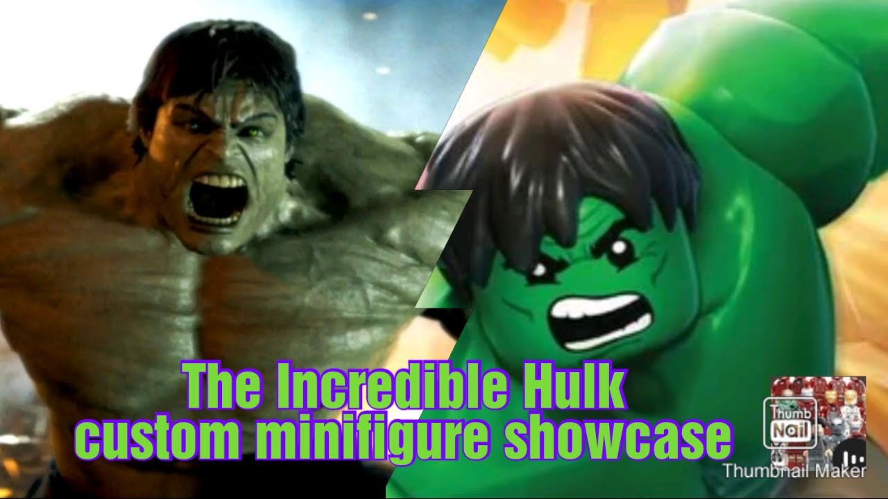 The Incredible Hulk custom minifigure showcase #lego #mcu #marvel - YouTube
