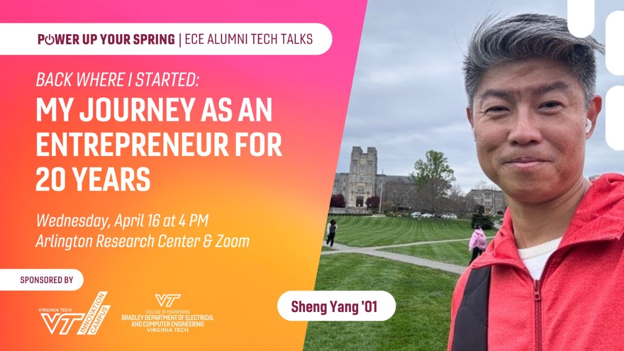 Sheng Yang "My Journey as an Entrepreneur for 20 Years" Virginia Tech ...
