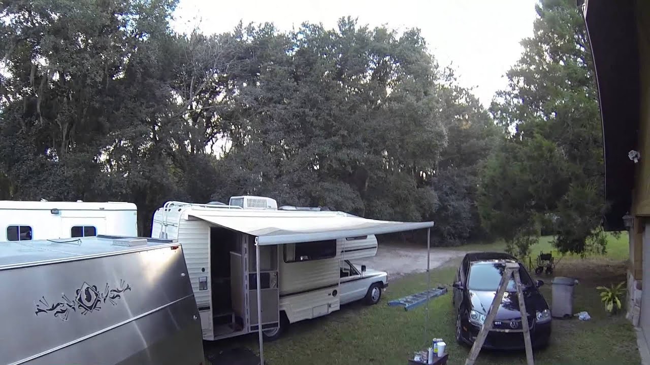 1987 Toyota Escaper - opening/closing the new Horizon awning. - YouTube