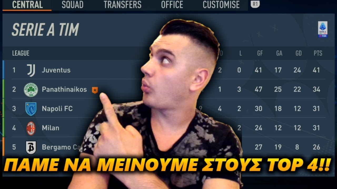 ΕΠΙΣΤΡΟΦΗ ΣΤΗΝ SERIE A ΚΑΙ ΣΥΝΕΧΙΖΟΥΜΕ ΤΗΝ ΚΑΛΗ ΠΟΡΕΙΑ ΝΑ ΜΕΙΝΟΥΜΕ ...
