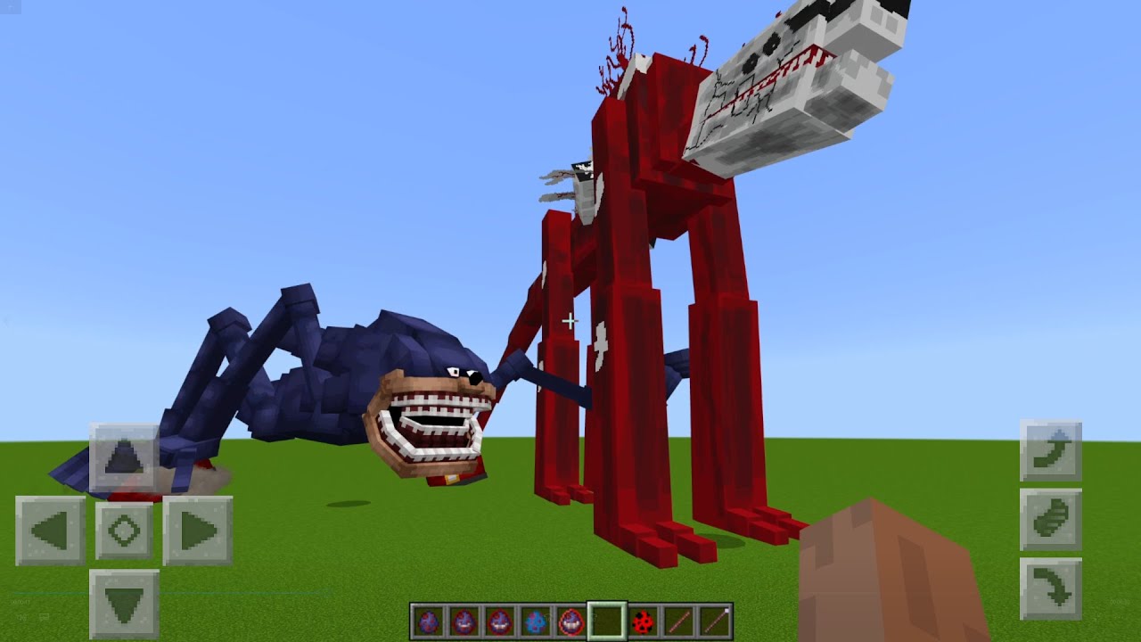 Shin Sonic vs Infected Sky Mod ADDON UPDATE in MINECRAFT PE - YouTube