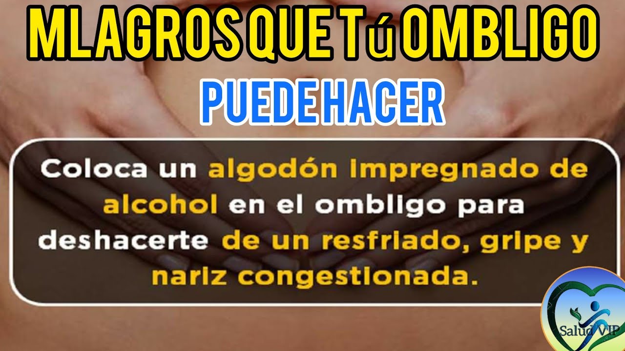 Colócate un algodón Con alcohol en tu ombligo y mira lo que hará en tu ...