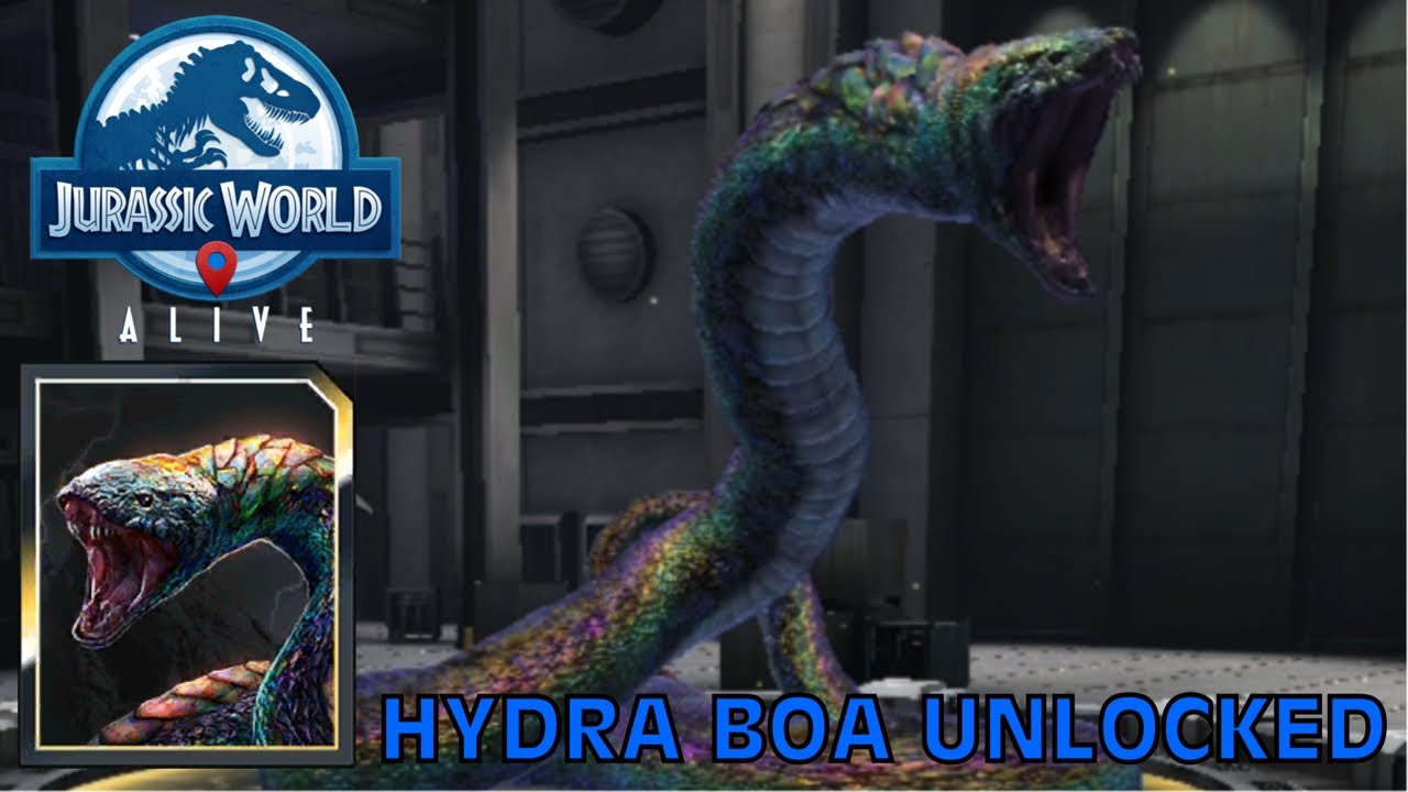 Hydra Boa Unlocked - Jurassic World Alive - YouTube