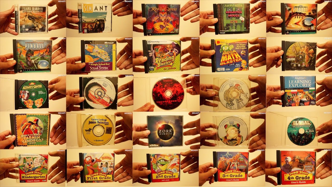 90s Childhood Computer Games (Nostalgic Retro PC Games Collection ...