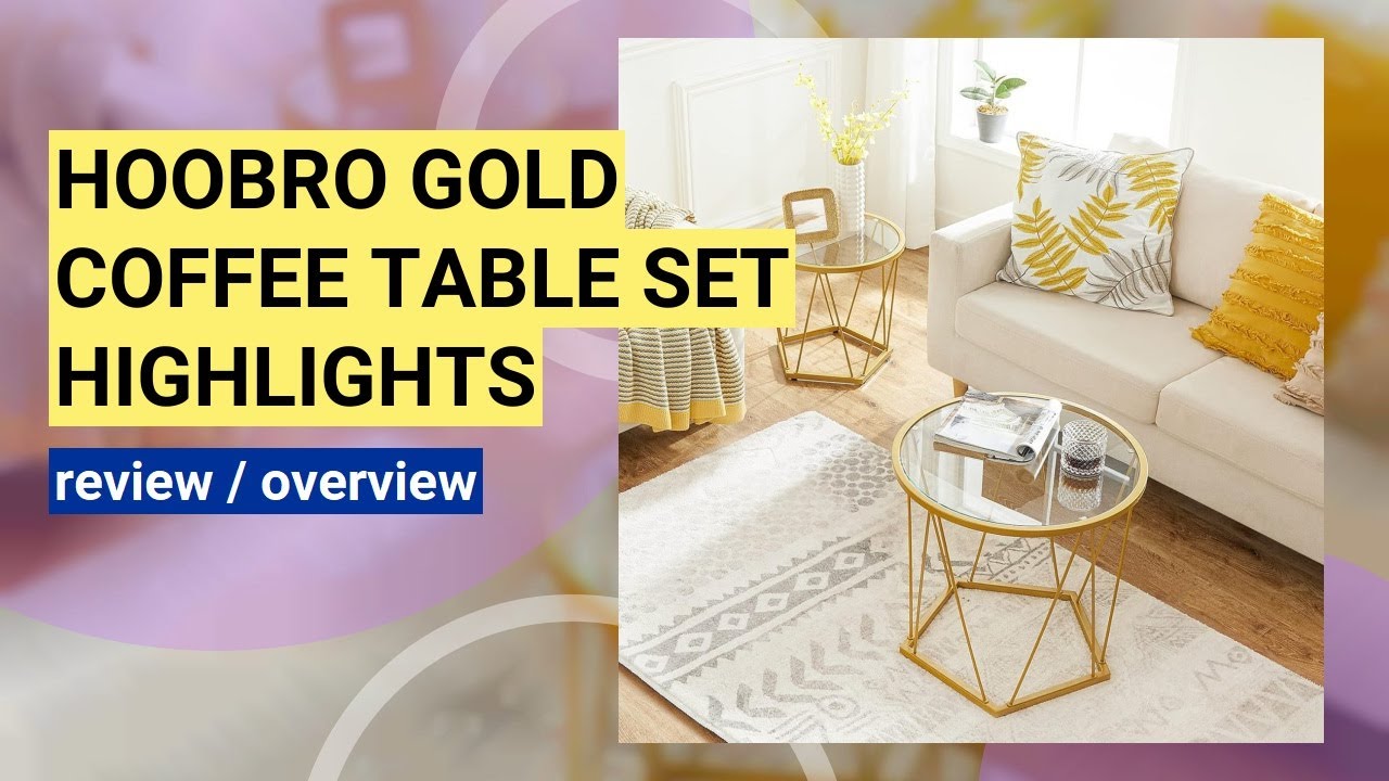 HOOBRO Small Coffee Table Set Review: Stylish & Functional Furniture ...