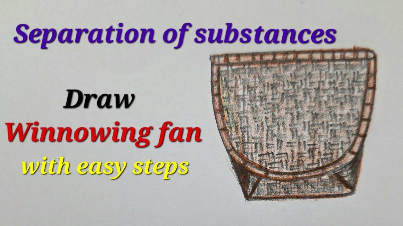 Winnowing fan drawing easy, How to draw Winnowing fan easy, Draw ...