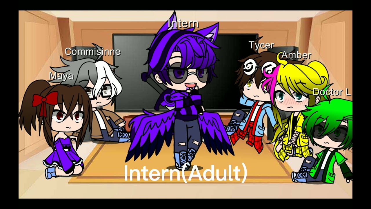Gacha club Tycer and others react to Intern's Au - YouTube