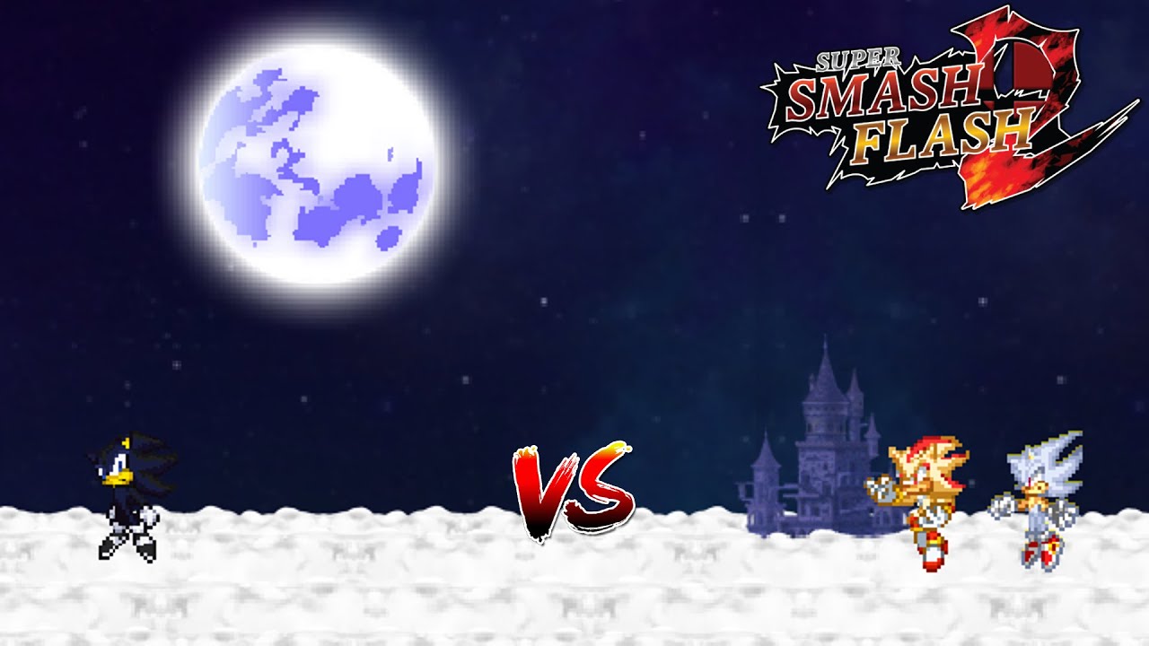 SSF2 Mods: Hyper Sonic and Super Shadow vs Apex Seelkadoom - YouTube