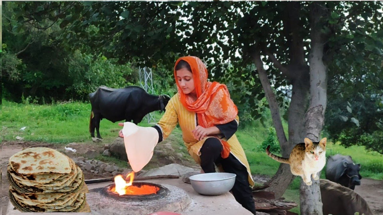 Rustic Lifestyle In Pakistan _ Making Local Bread Cook 🥪🍞 In Tandoor ...