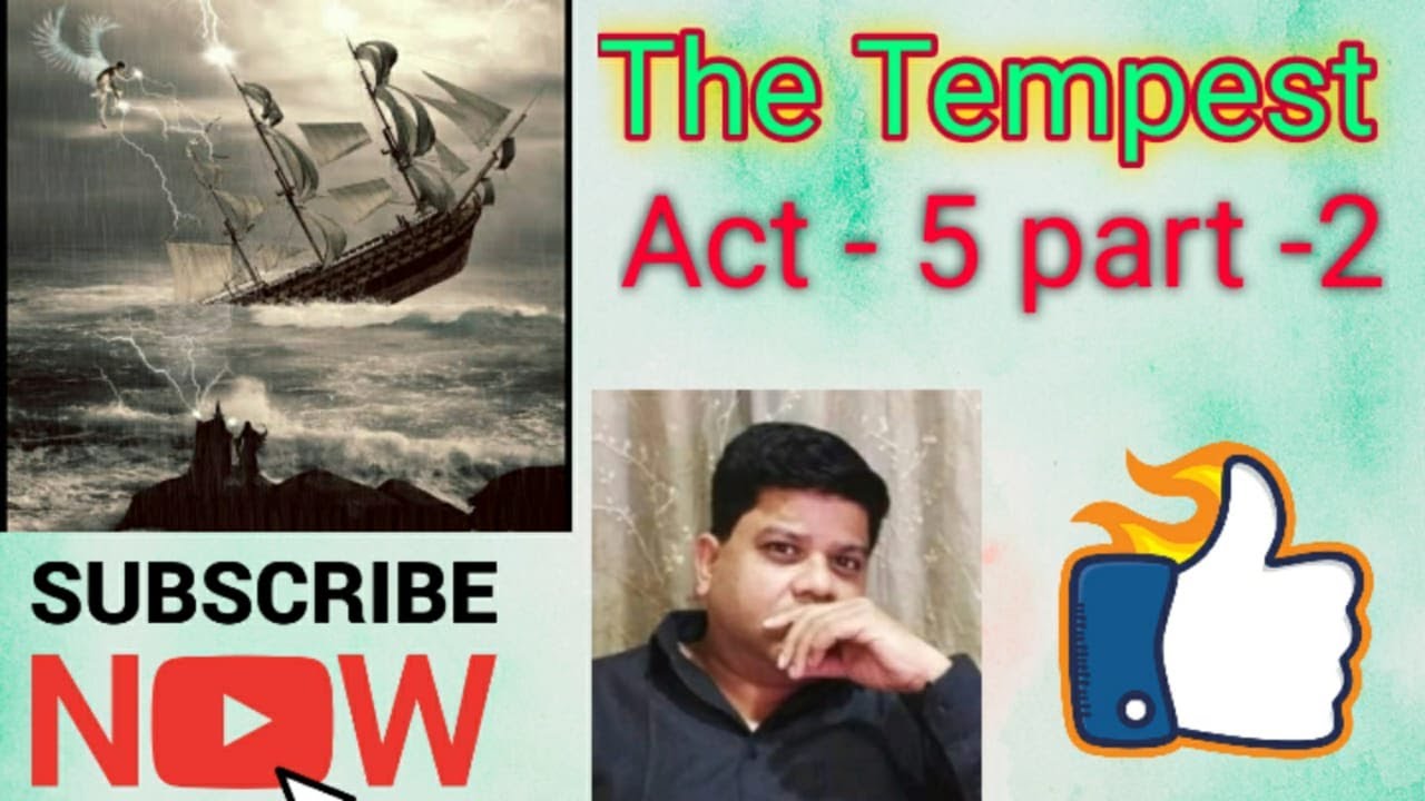 The Tempest, Act 5 , Part 2 lines 65 to 170, explanation in Hindi. ( Prospero spell bounds ...
