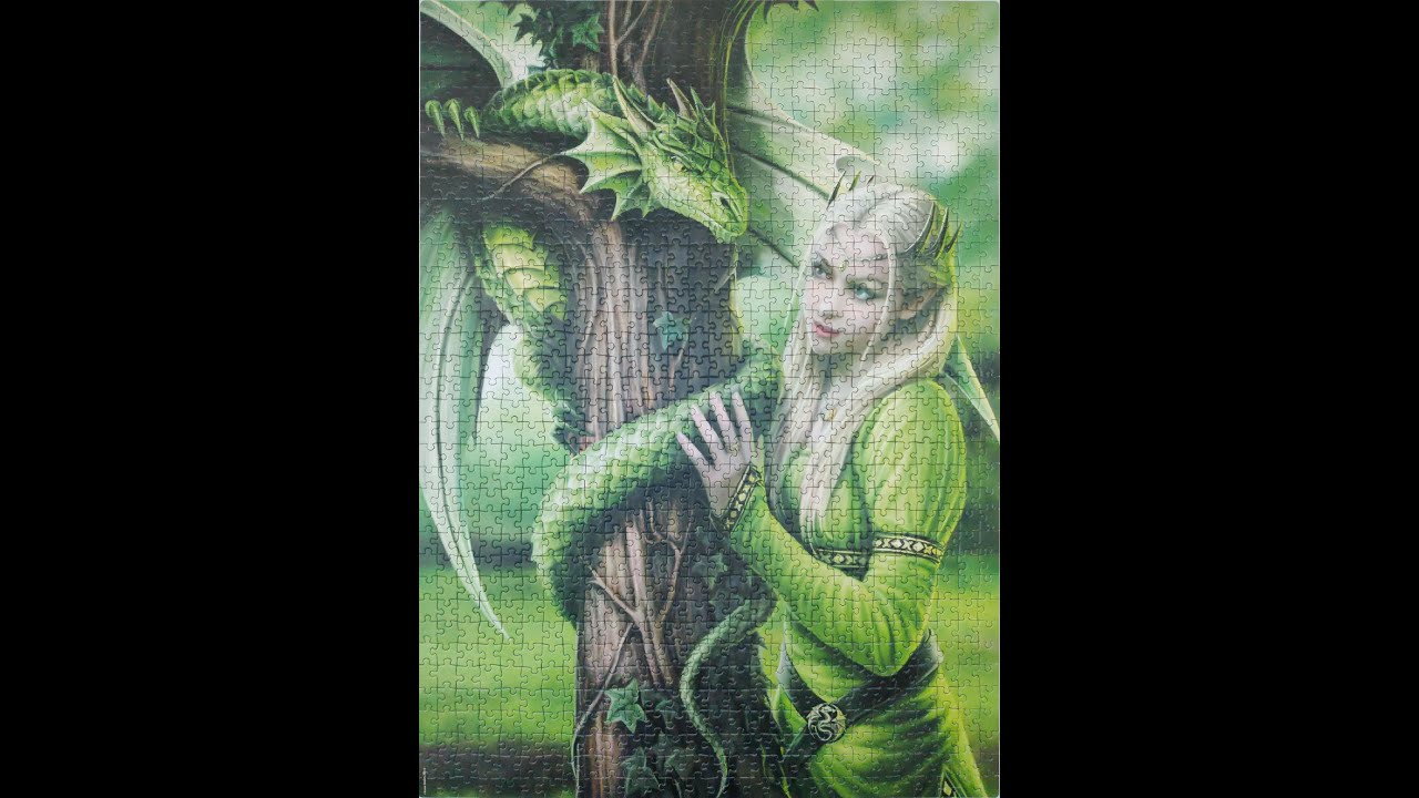 Puzzle timelapse Anne Stokes Collection - Kindred Spirits - YouTube