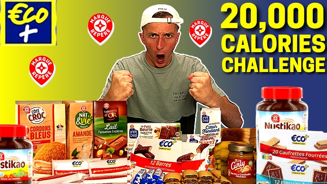 20,000 CALORIES CHALLENGE du PAUVRE - France - Epic cheat day - 24H ...