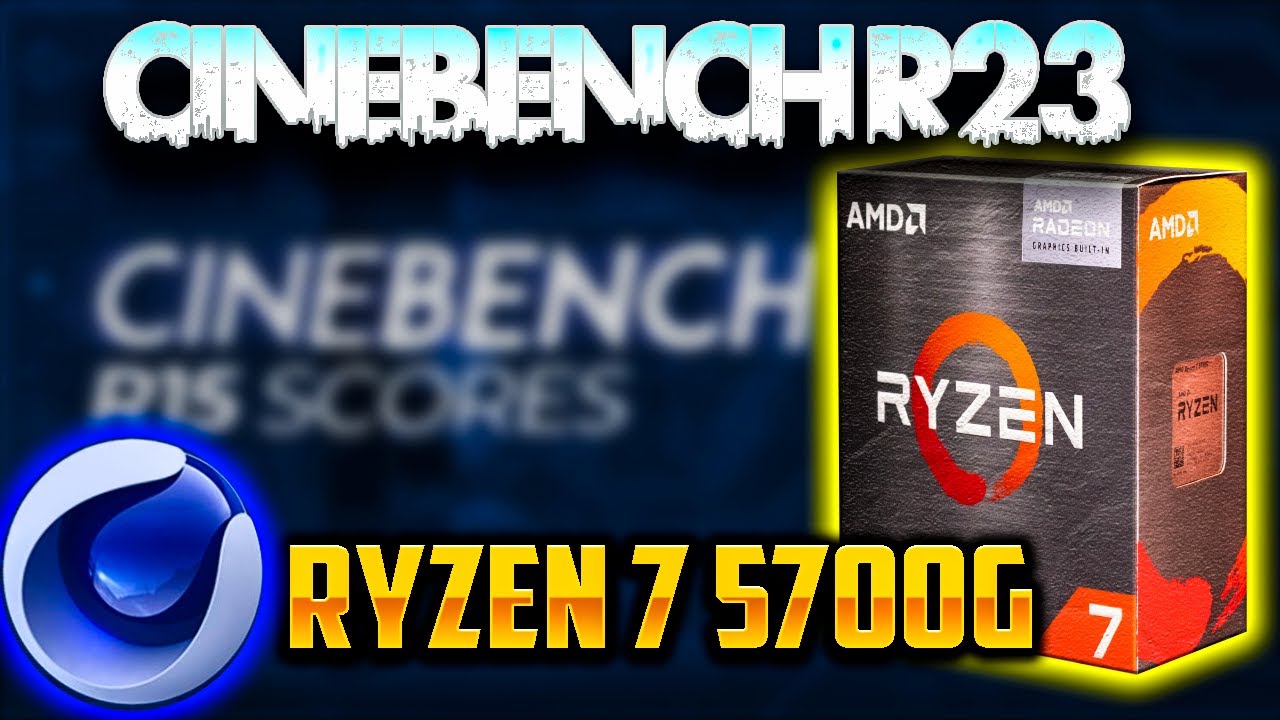 Cinebench R23 Ryzen 7 5700g - Prueba de potencia CPU - YouTube