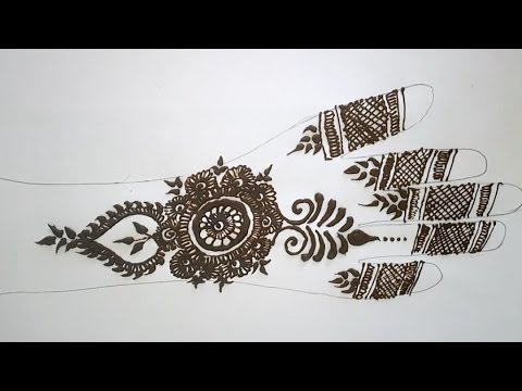 How to draw Mehandi in Hindi - Class 31 - YouTube