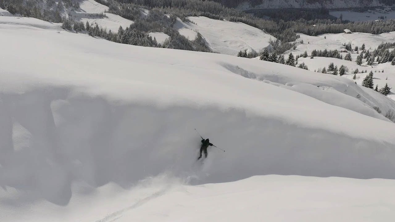 Skier Crashes Into Snow Slope - YouTube