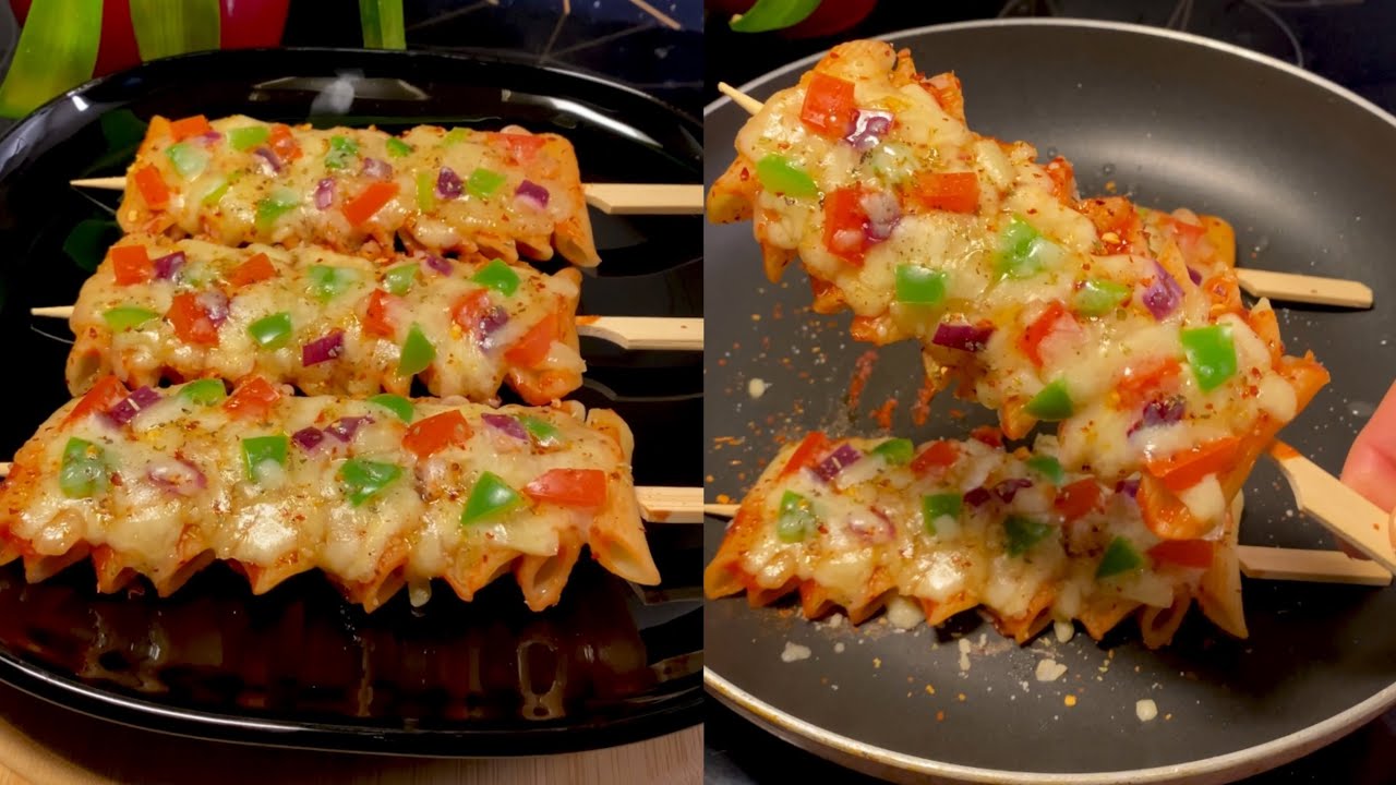 EASY SNACKS TO MAKE AT HOME 🤗 CHEESY PASTA STICKS KITCHEN WITH HURIA ...