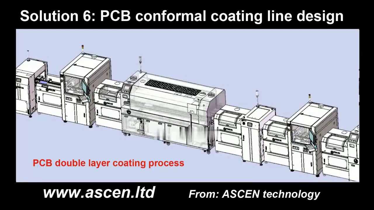 PCB coating machine - YouTube