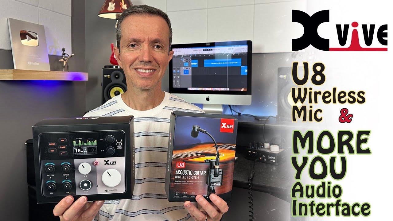U8 Acoustic Guitar Wireless System & Xvive "More You" Audio Interface ...