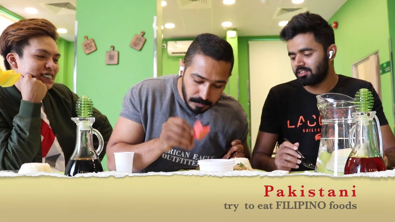 PAKISTANI CHALLENGE to eat FILIPINO foods التحدي الباكستاني لتناول ...