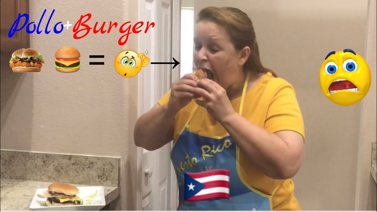 SABROSO PECHU-BURGUER AL ESTILO BORICUA. (CON TODO Y BLOOPERS) - YouTube
