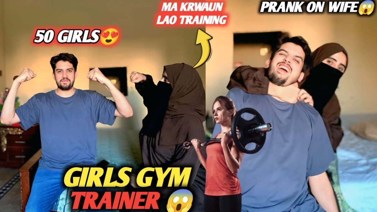 Girls Gym Trainer Prank On Wife😡|| See My Wife Reactions😱|| Extremely ...
